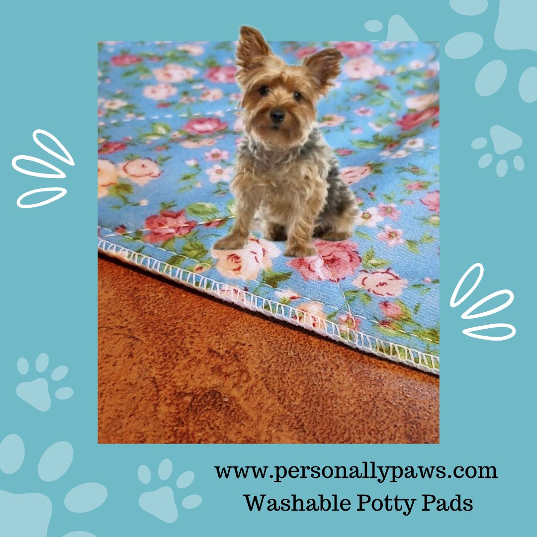 www.PersonallyPaws.com - Washable Reusable Puppy Pee Pee Potty Pads
